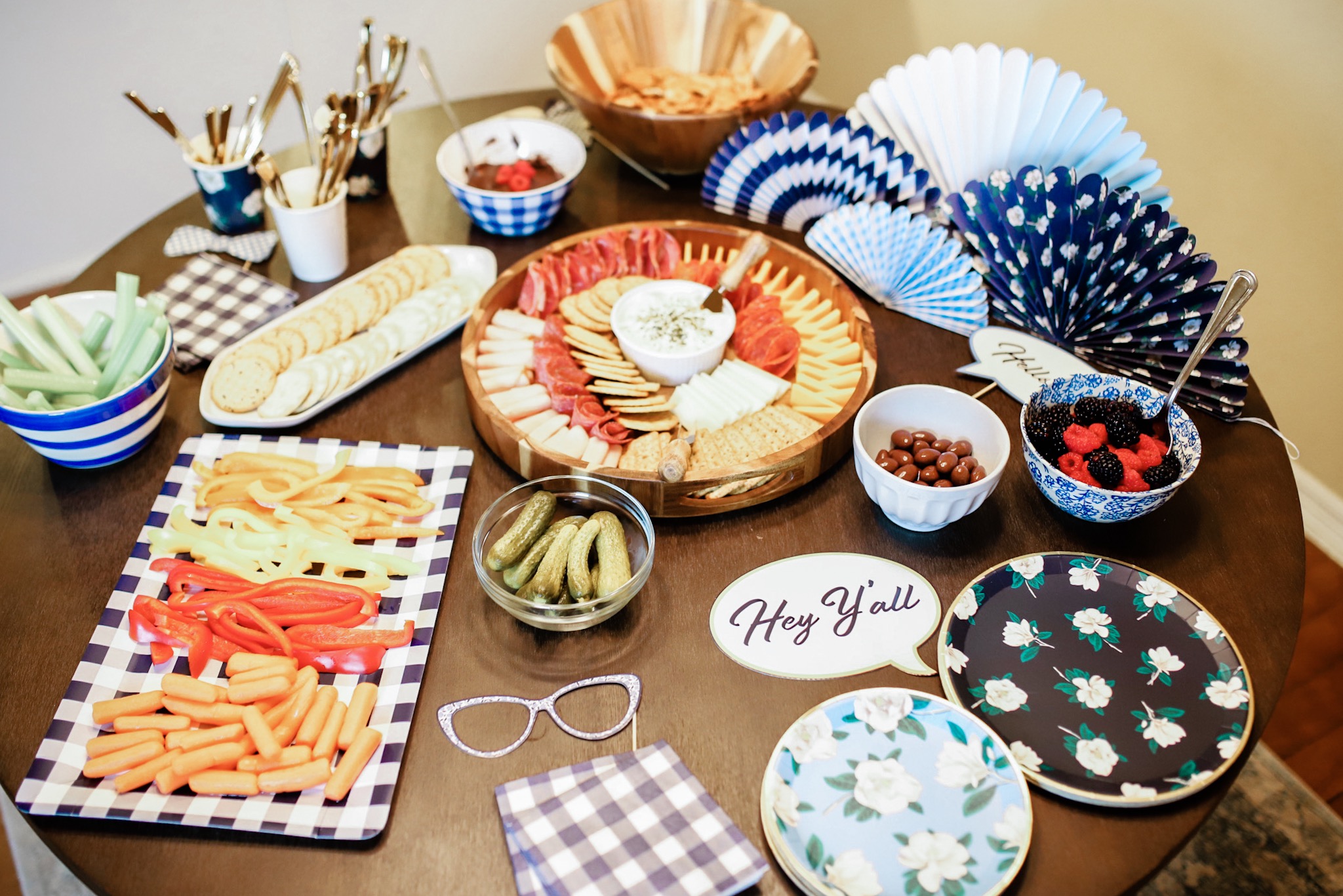 A Look At My Book Club Table Decor - Thrifty Pineapple