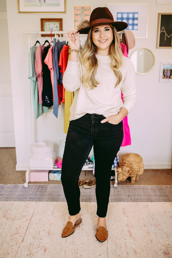 5 Ways To Style a Basic Sweatshirt - Thrifty Pineapple