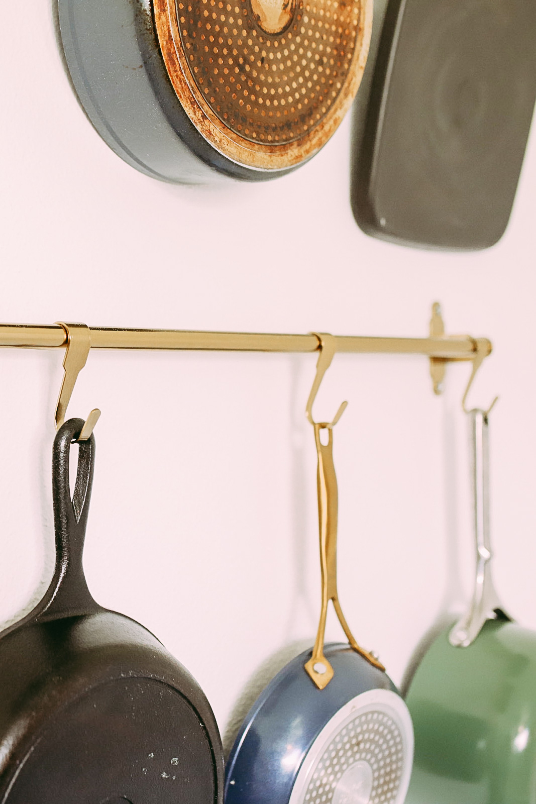 DIY Pot Rack for Under $40 - Thrifty Pineapple