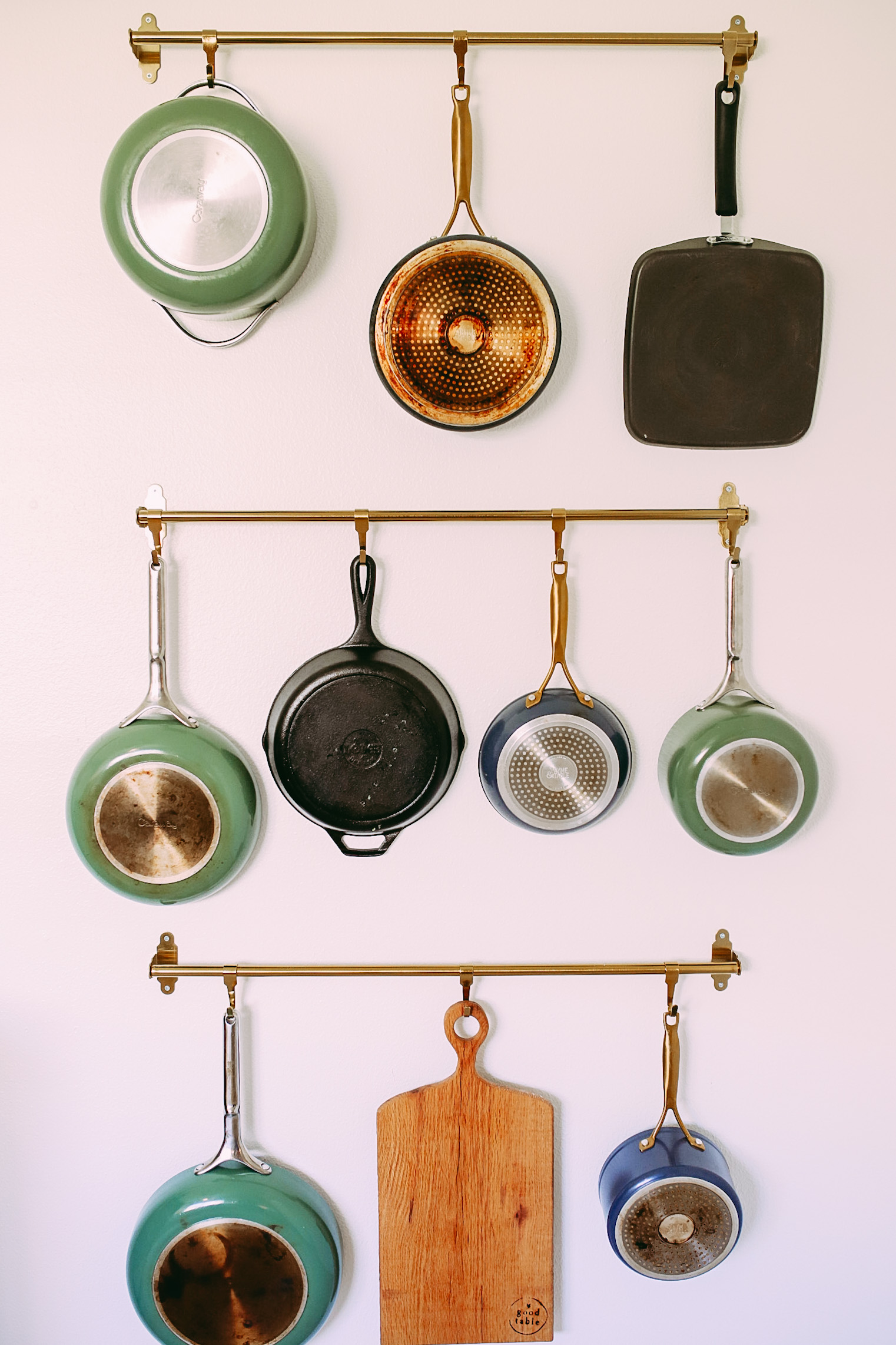 DIY Pot Rack for Under $40 - Thrifty Pineapple