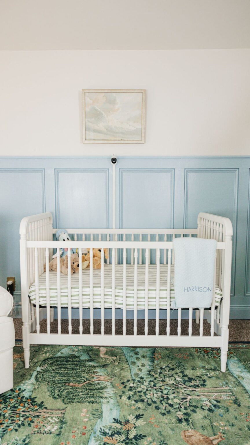 Baby Boy Nursery Inspiration featuring Namesake Nursery - Thrifty Pineapple